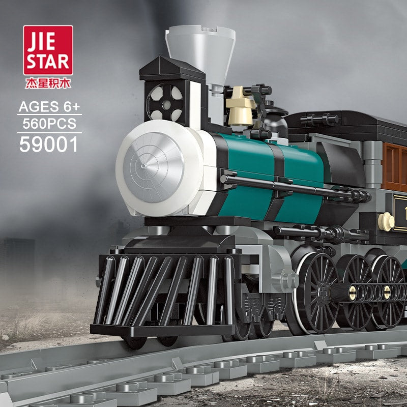 Jie Star 59001 TH10 Steam Train Building Blocks 560p
