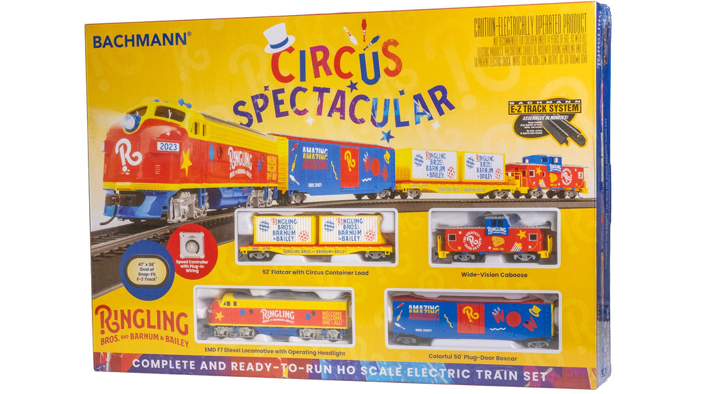 Bachmann HO 00780 F7 Diesel Circus Spectacular Set, Ringling Bros. and
