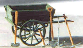 N Scale Architect N NGN096 Shire Scenes Kit, Wheel Barrow & Track Tool