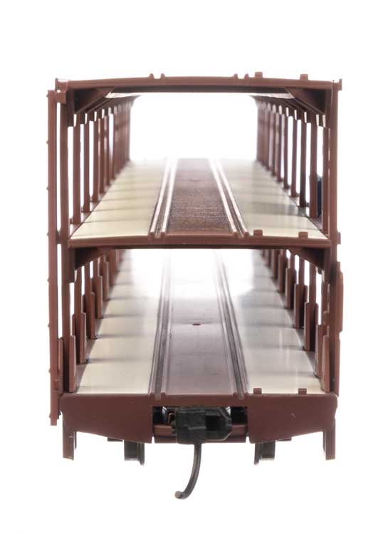WalthersMainline 910-8209 89' Flatcar w/Tri-Level Open Auto Rack - Rea