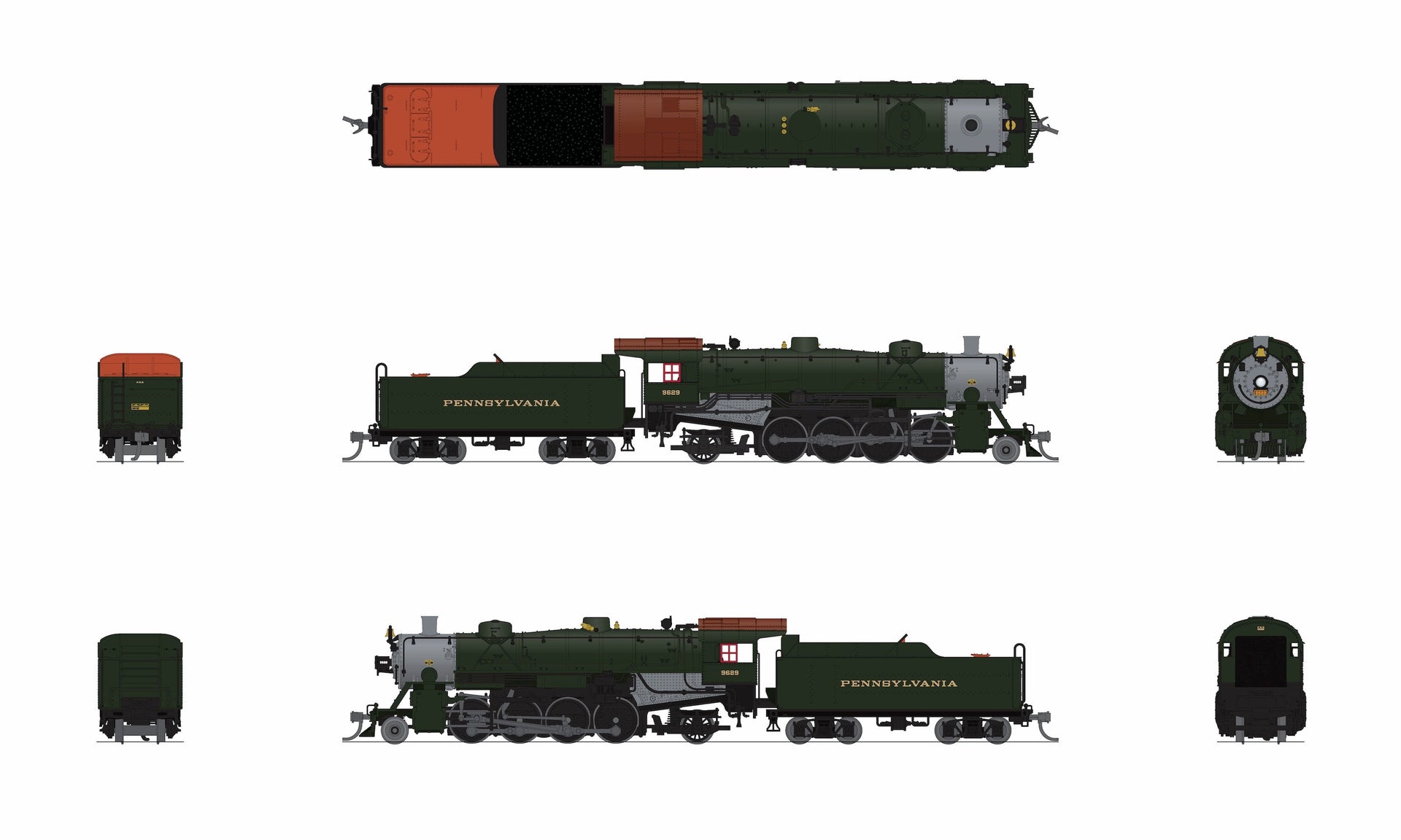 PREORDER Broadway Limited Imports N 10085 USRA Light Mikado, Pennsylva