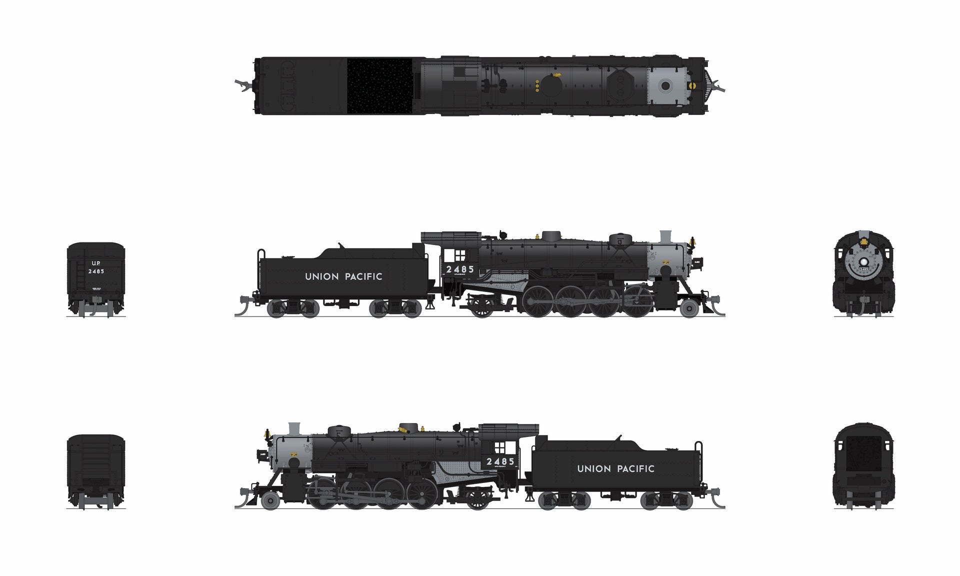PREORDER Broadway Limited Imports N 10090 USRA Light Mikado, Union Pac