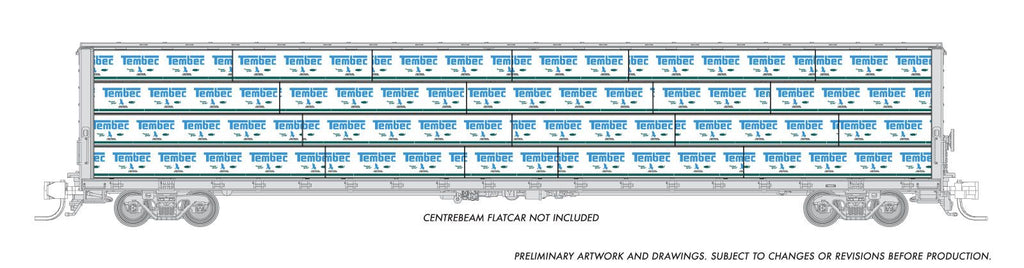PREORDER Rapido N 102157 Centerbeam Lumber Load, Tembec