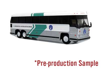Iconic Replicas HO 87-0343 MCI MC-12 Bus, U.S. Immigration & Naturaliz
