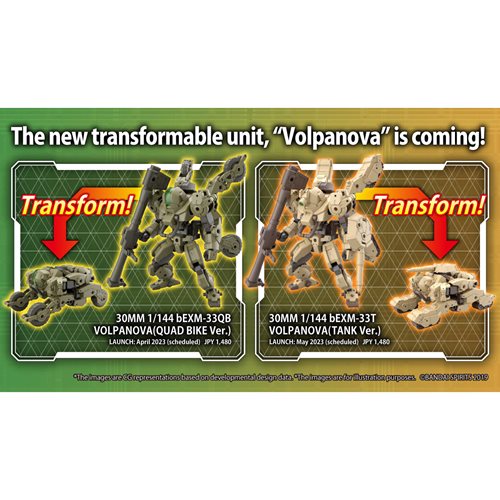 Bandai 2648691 30 Minute Missions bEXM-33T Volpanova Tank Version 1:14
