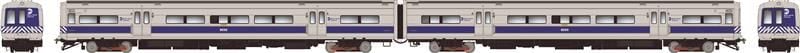 Rapido HO 207560 Budd M3A Set, Metro North #8032/8033 (DCC & Sound Equ