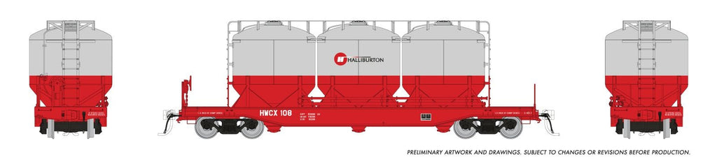 PREORDER Rapido HO 224004A Cement Car, Halliburton 1990s