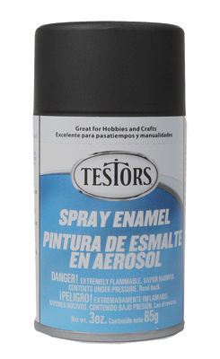 Rust-oleum 1249T All-Purpose Enamel Spray Paint, 3oz 88.7mL Can, Flat