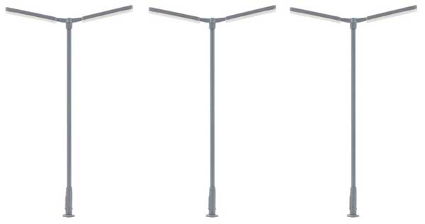 PREORDER Faller HO 180122 LED Streetlight Cross Pole Double Arm, Cool