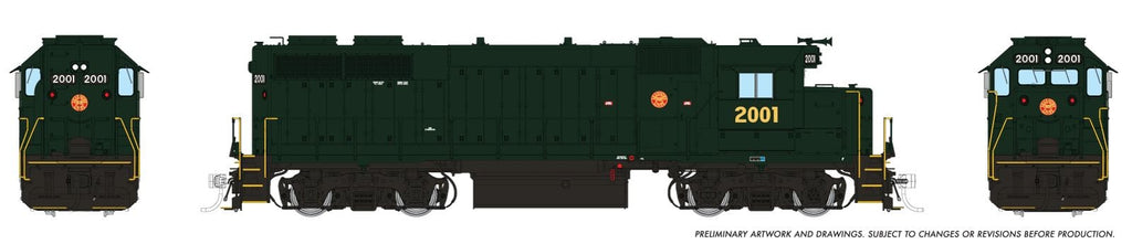 PREORDER Rapido HO 38552 EMD GP38 Low Nose with Extended Cab Locomotiv