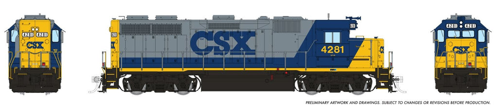 PREORDER Rapido HO 39515 EMD GP39 Locomotive, CSX#4289 (DCC and Sound