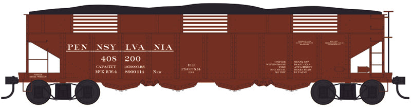 Bowser HO 43046 Executive Line H22 Clamshell Hopper, Pennsylvania Rail