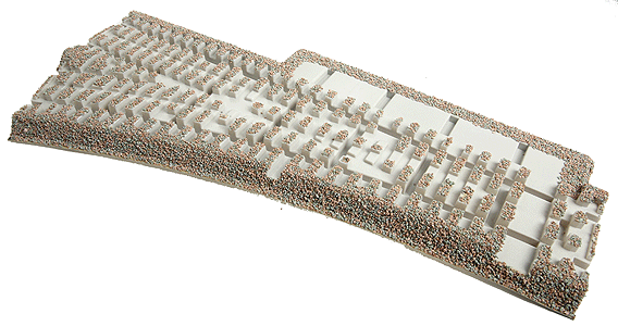 Atlas O 66072 3-Rail Roadbed, O-72 Left Hand Switch