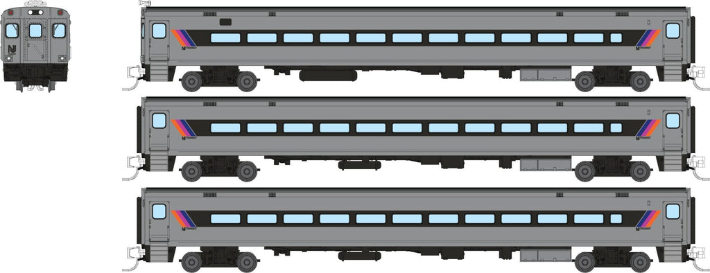 PREORDER Rapido N 528067 Comet Commuter Car Cab/Coach Set, NJ Transit