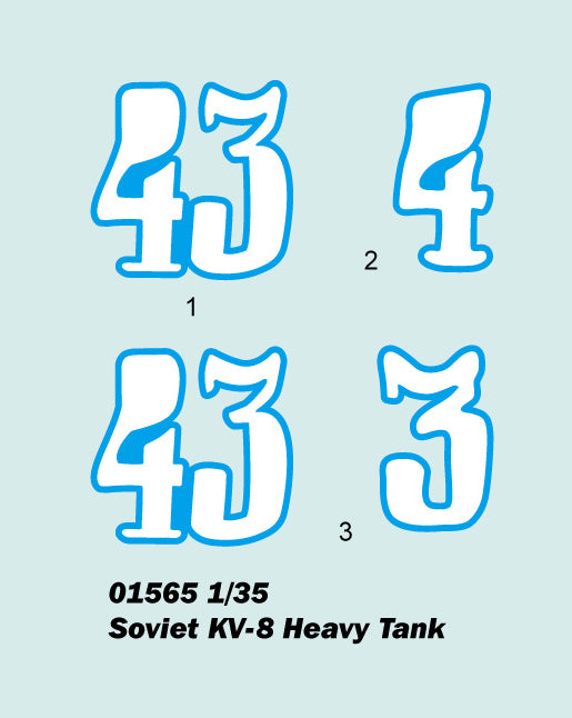 Trumpeter 01565 Soviet KV-8 Heavy Tank 1:35