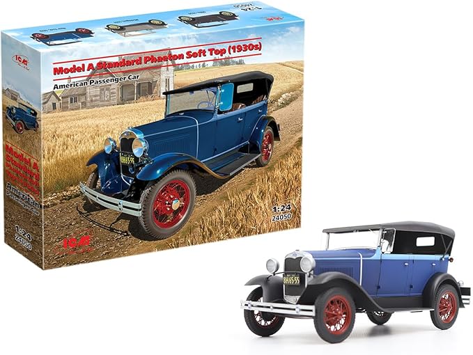 ICM 1/24 Model A Standard Phaeton Soft Top (1930s), American Passenger