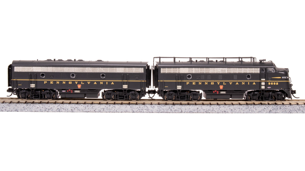 BLI 7758 EMD F7 AB, PRR 9692A/9555B, DGLE Single Stripe, A-unit Parago