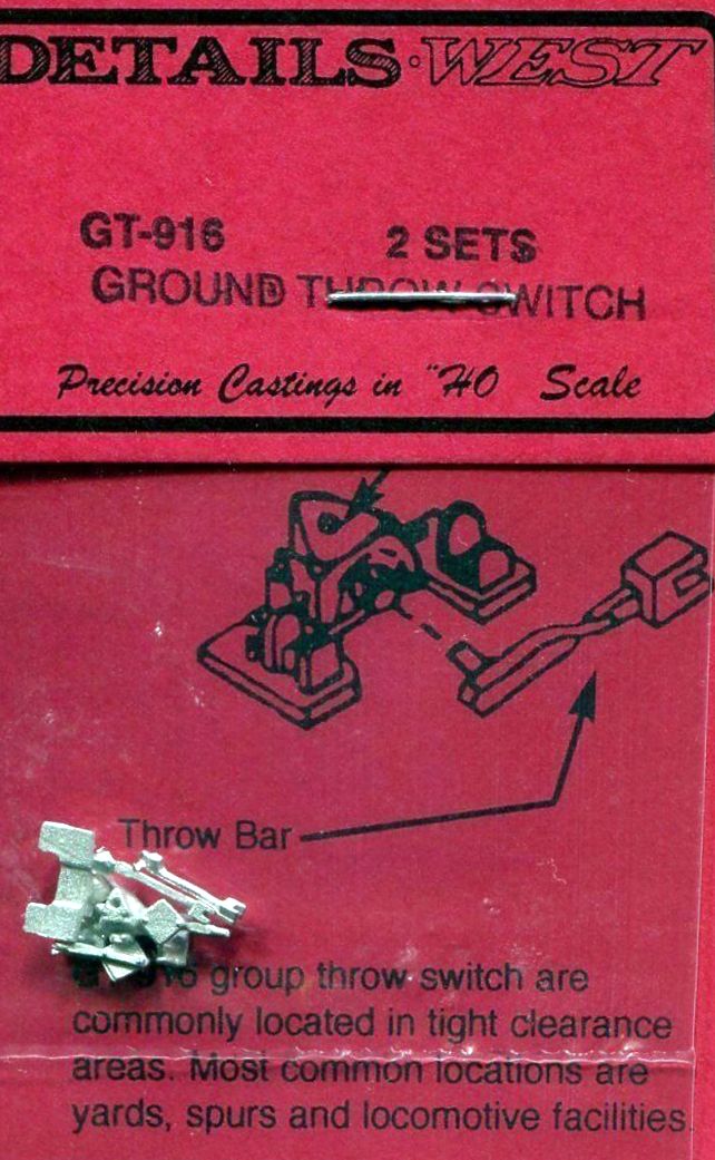 Details West HO 916 Ground Throw Switch Kits (2)