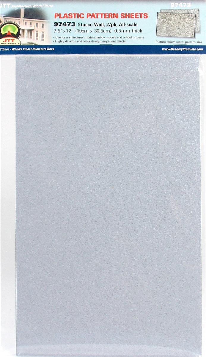 JTT Scenery Products 97473 Plastic Pattern Sheets, Stucco Wall (2)