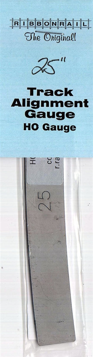 Ribbon Rail HO 25 5" Track Alignment Gauge, Curved 25" Radius