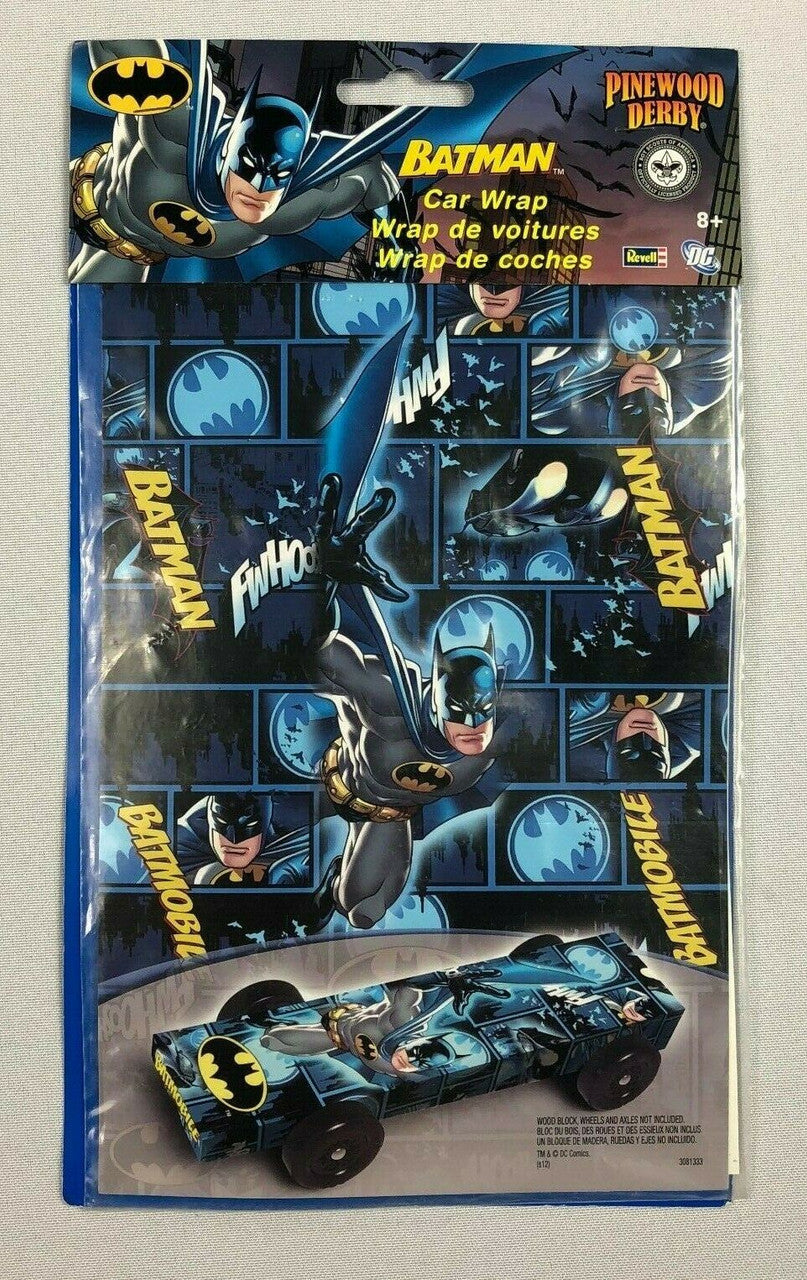 Revell Y9410 BSA Pinewood Derby Batman Car Wrap Decal