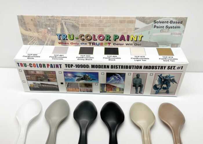 Tru-Color Paint 10900 Modern Distribution Industry Paint Set, 6 Flat C