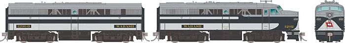 PREORDER Rapido HO 37084 Alco FA1 Locomotive, Wabash #1202, 1200B (Sta