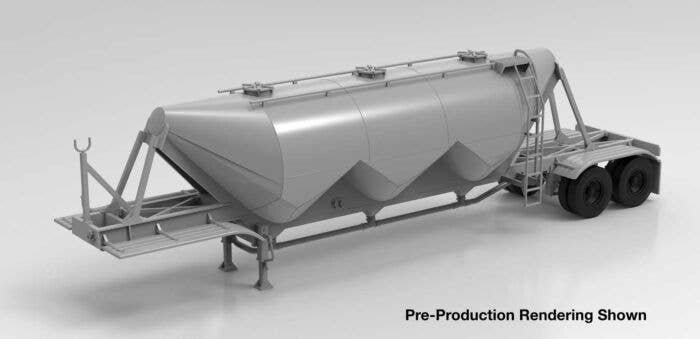 PREORDER Walthers (SceneMaster) HO 2620 Dry Bulk Semi Trailer, Assembl