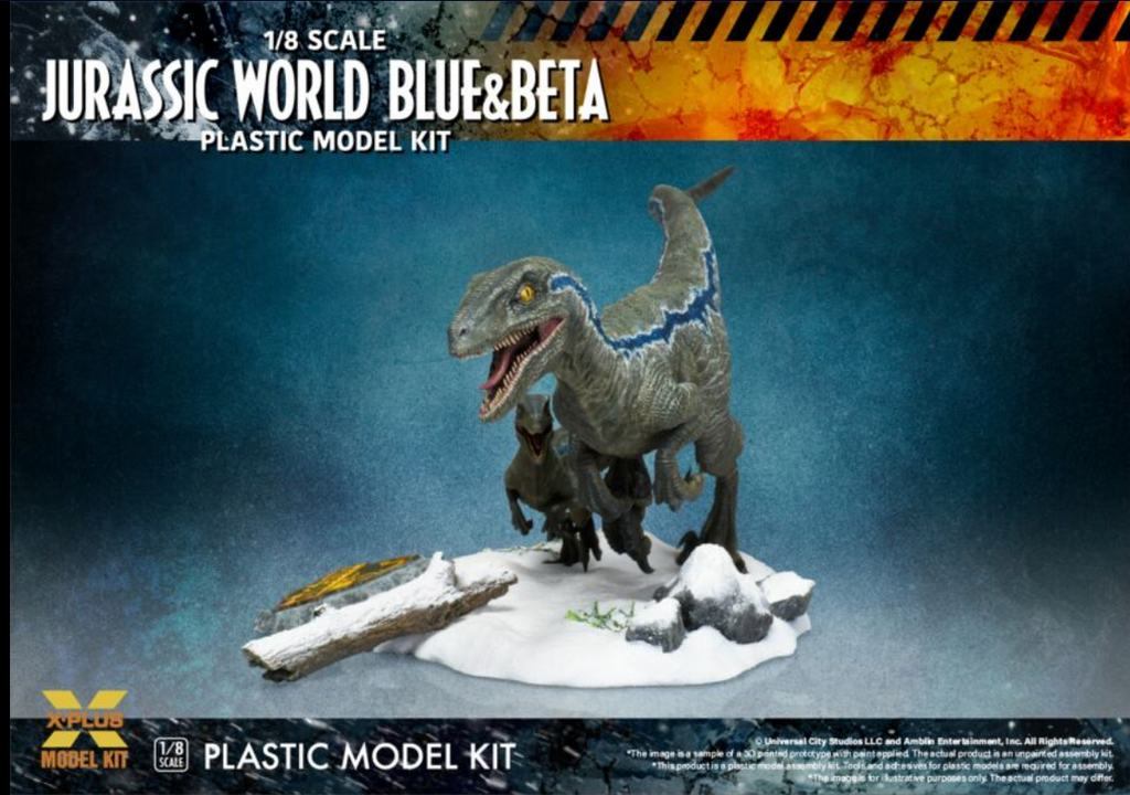 X-Plus Model 200143 Blue + Beta Jurassic World 1:8