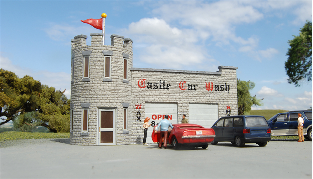 Bachmann 35210 CASTLE CAR WASH, HO