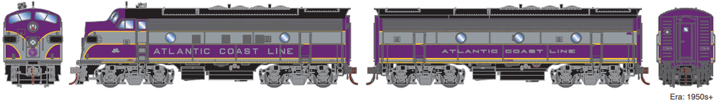 Athearn Genesis ATHG19686 HO F7A/F3B Set w/DCC & Sound, ACL #370/336-B